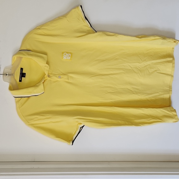 Michael Kors | Shirts | Michael Kors Mens L Yellow Polo | Poshmark